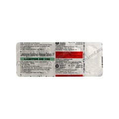 Buy Lamitor Od 100 MG Tablet (10) Online at Flat 18% OFF* | PharmEasy