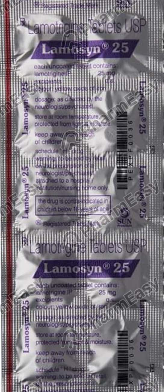 Lamosyn 25 MG Tablet (10): Uses, Side Effects, Price & Dosage | PharmEasy