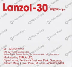 Lanzol 30 Capsule: Uses, Side-effects, Price, Dosage & More Info ...