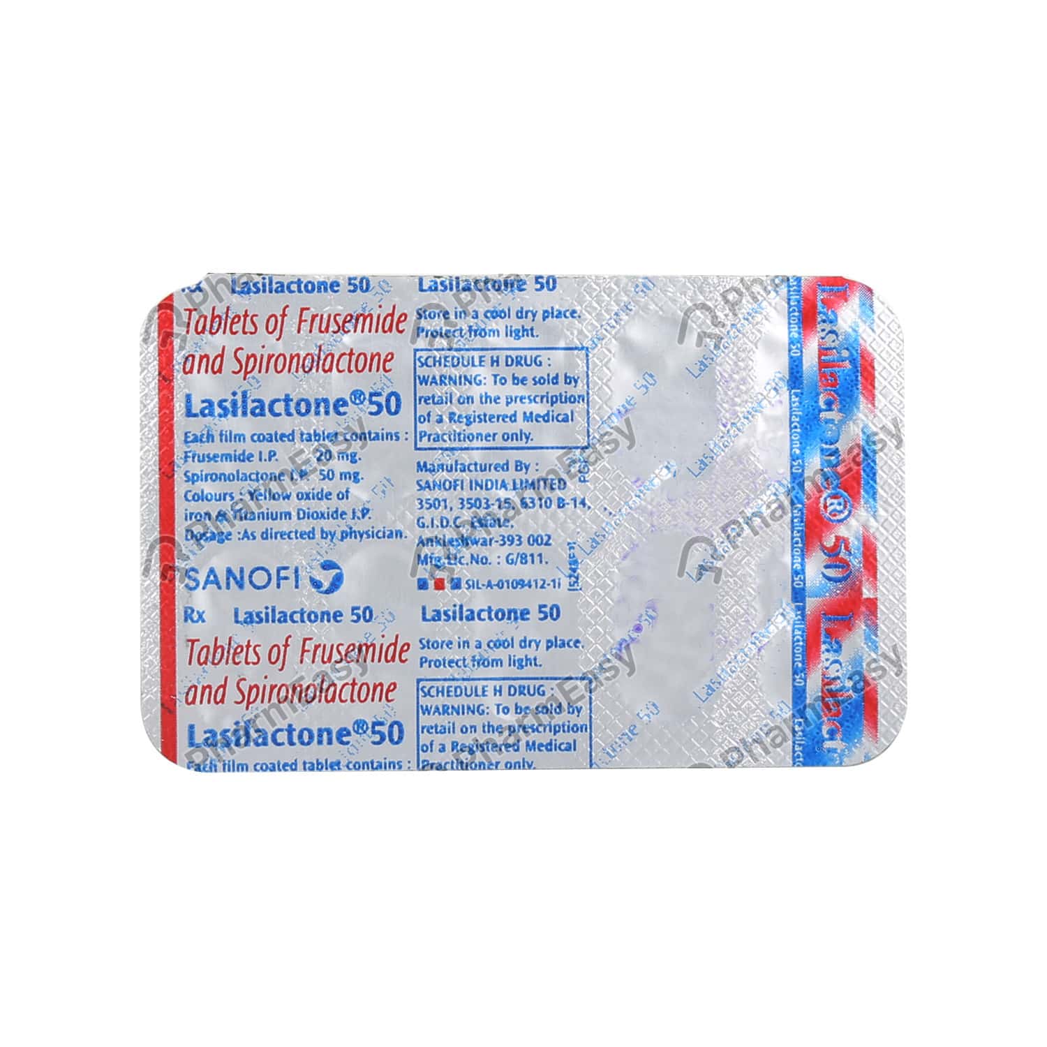 Lasilactone 50mg Strip Of 10 Tablets - Uses, Side Effects, Dosage ...