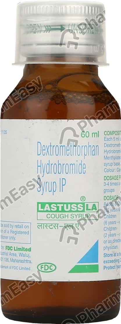Lastuss La 15 MG/5ML Syrup (60): Uses, Side Effects, Price & Dosage ...