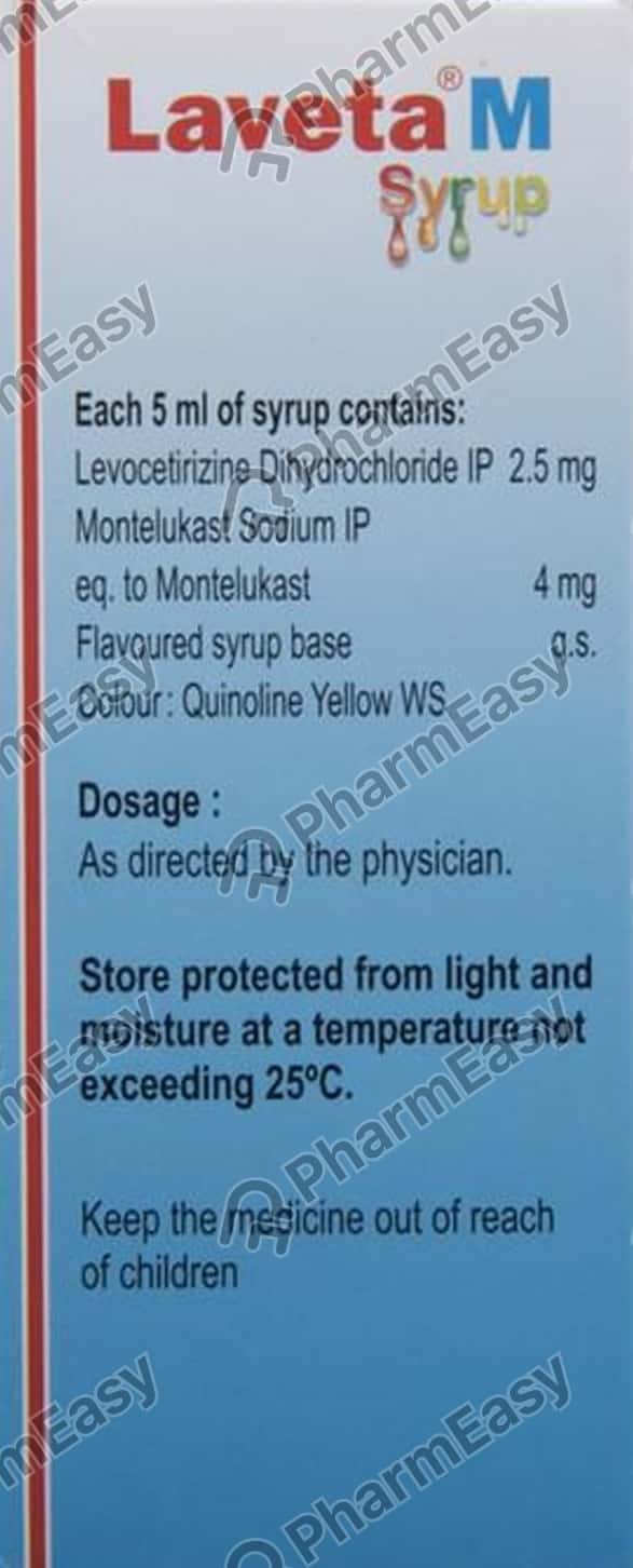 Laveta M Syrup 60ml: Uses, Side Effects, Price & Dosage | PharmEasy