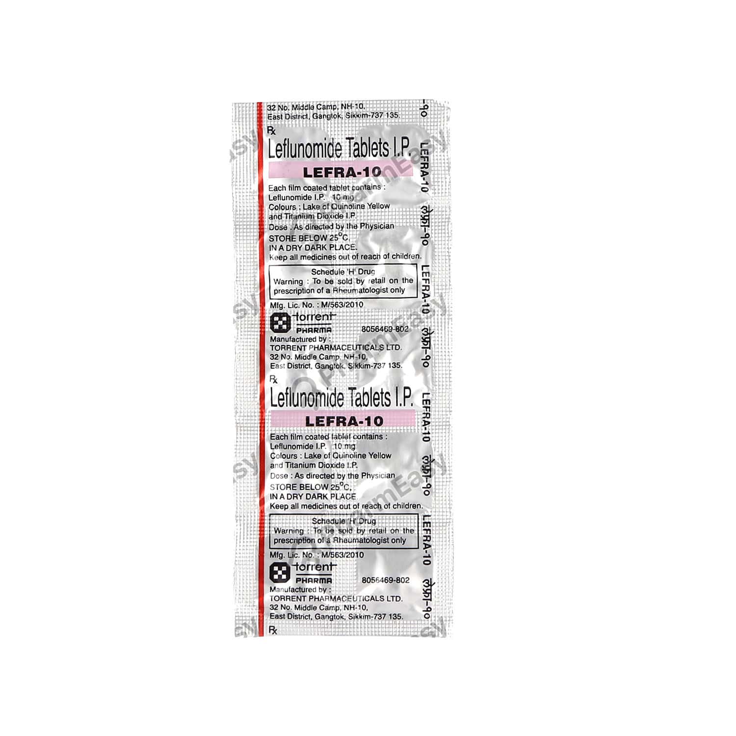 Lefra 10 MG Tablet (10) - Uses, Side Effects, Dosage, Composition ...