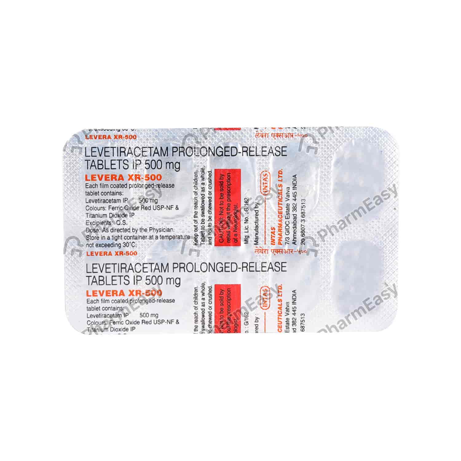 Buy Levera Xr 500mg Tablet Online at Flat 18% OFF* | PharmEasy