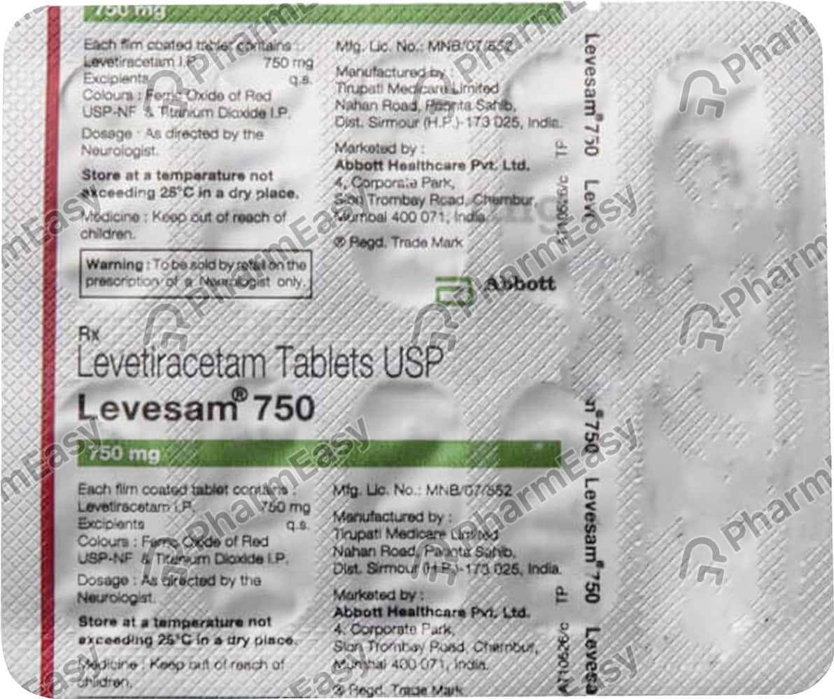Levesam 750 MG Tablet (10): Uses, Side Effects, Price & Dosage | PharmEasy
