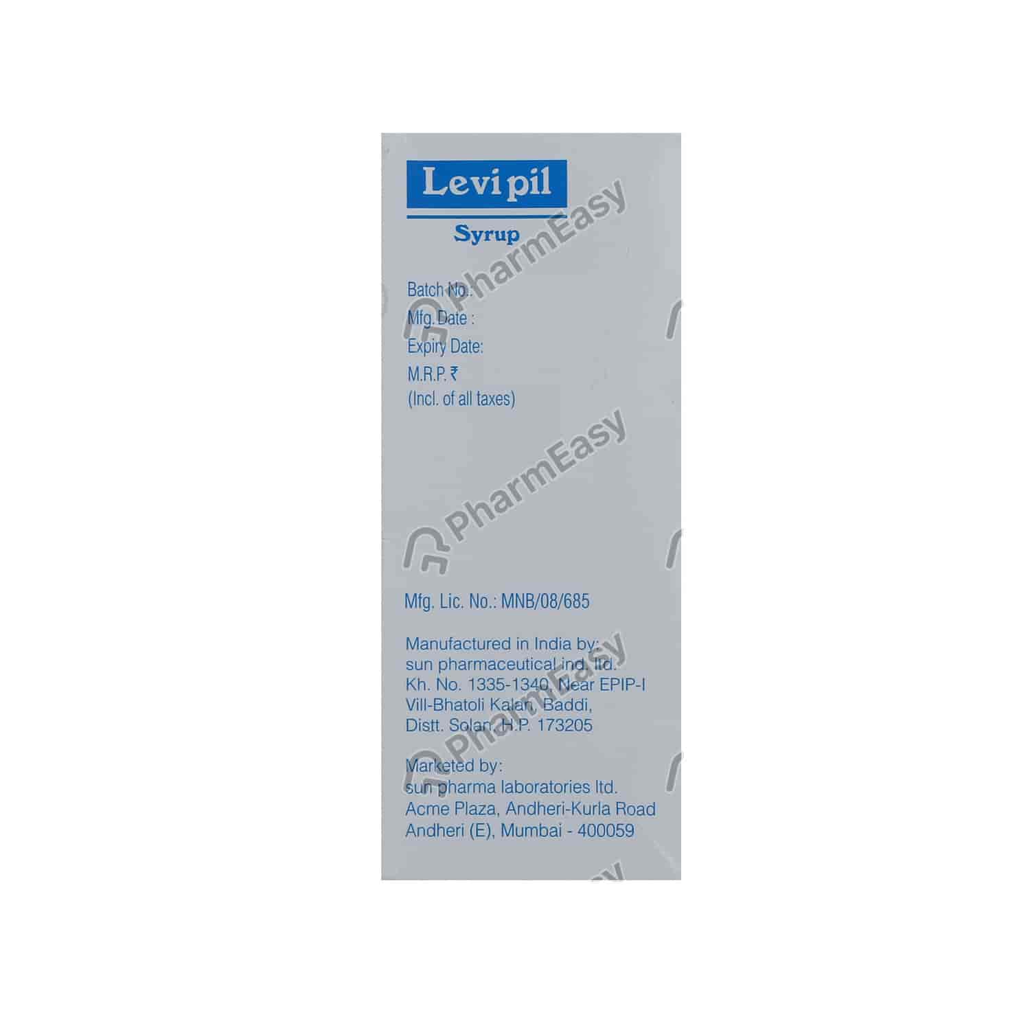 Levipil Syp - Uses, Side Effects, Dosage, Composition & Price | PharmEasy