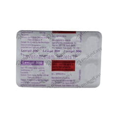 Levipil 500 MG Tablet (10) - Uses, Side Effects, Dosage, Composition ...