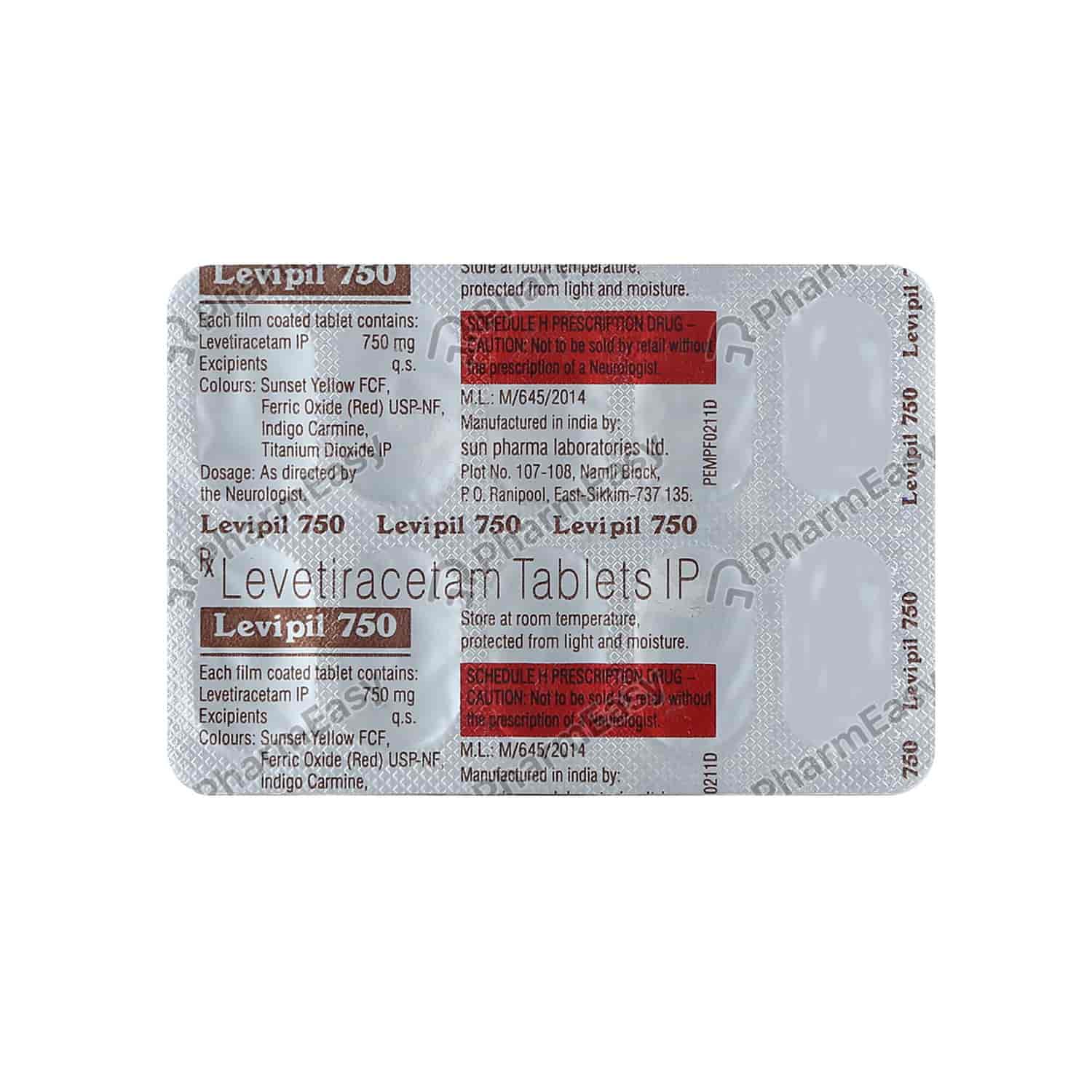 Levipil 750mg Tab - Uses, Side Effects, Dosage, Composition & Price ...