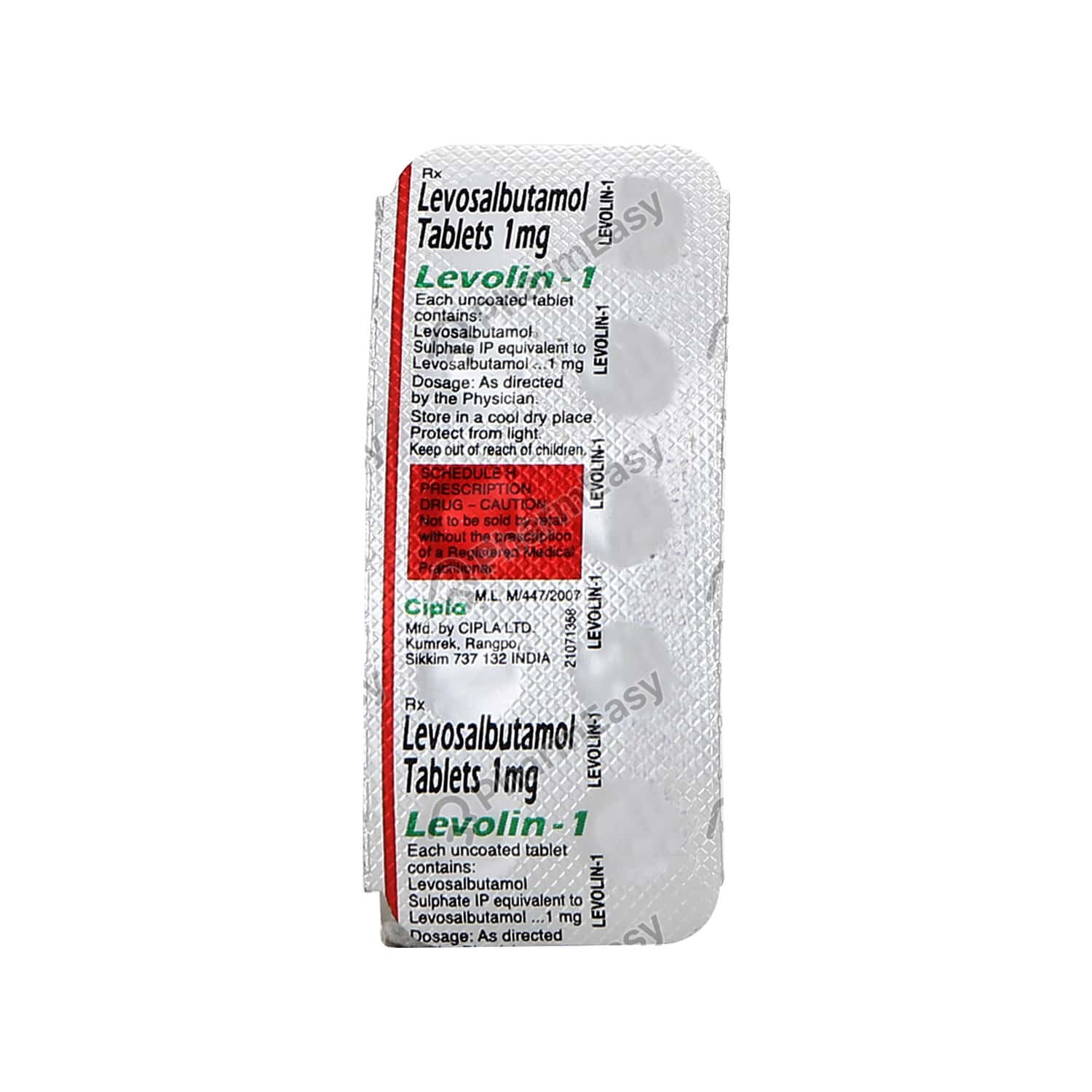 Levolin 1 MG Tablet (10) - Uses, Side Effects, Dosage, Composition ...