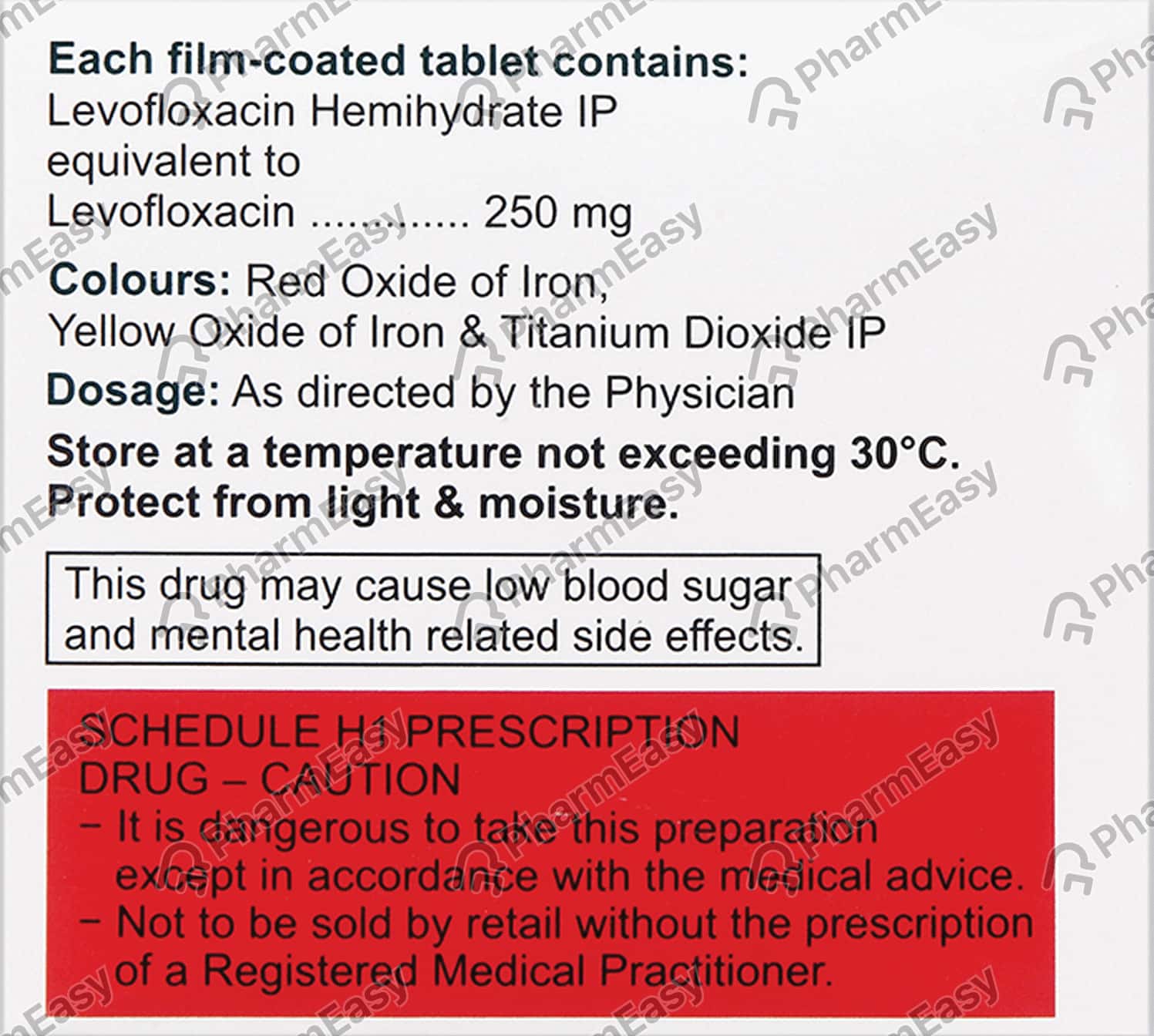 Levoquin 250 MG Tablet (5): Uses, Side Effects, Price & Dosage | PharmEasy