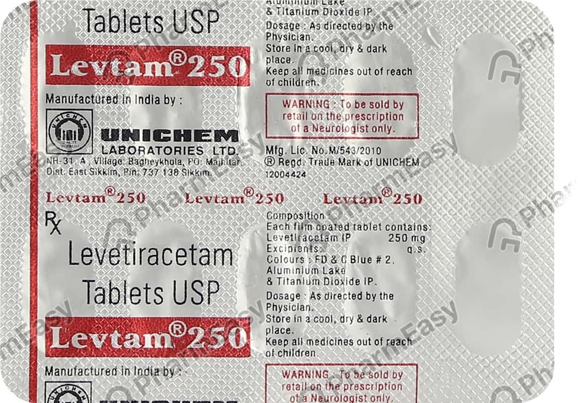 Levtam 250 MG Tablet (10): Uses, Side Effects, Price & Dosage | PharmEasy