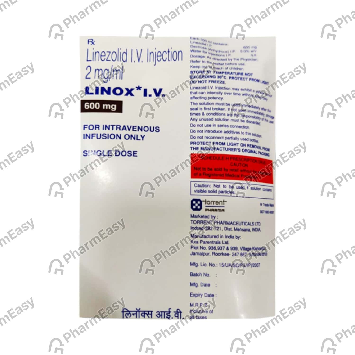 Order Linox 600mg Bottle Of 300ml Solution For Infusion Online at ...