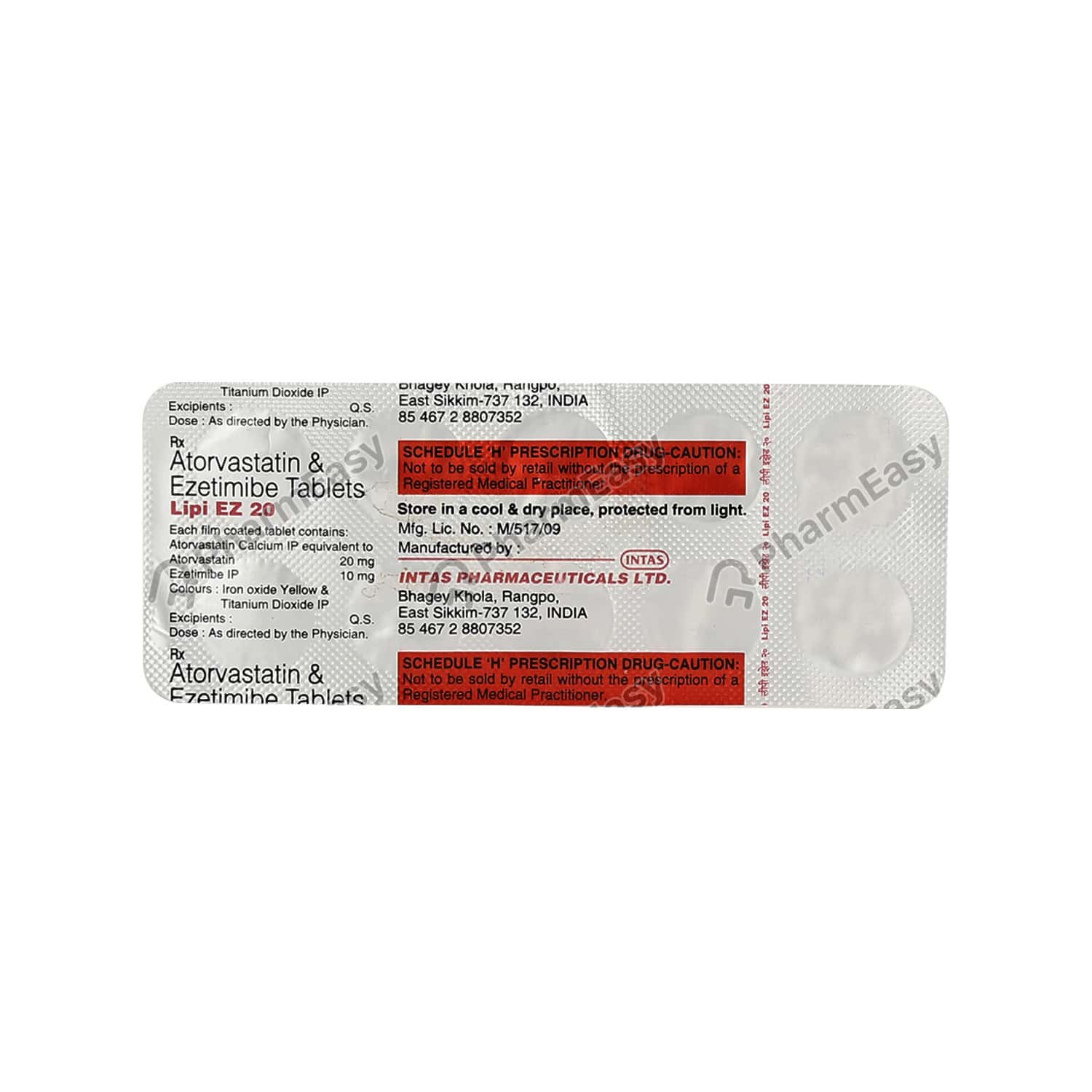 Buy Lipi Ez 20mg Tablet Online at Flat 18% OFF* | PharmEasy
