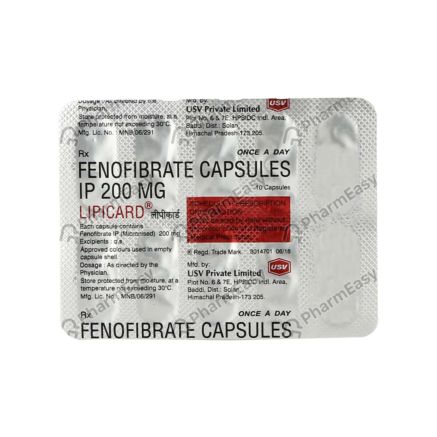 Buy Lipicard 200mg Capsule Online at Flat 18% OFF* | PharmEasy