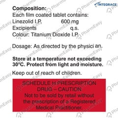 Lizolid 600 MG Tablet (10): Uses, Side Effects, Price & Dosage | PharmEasy