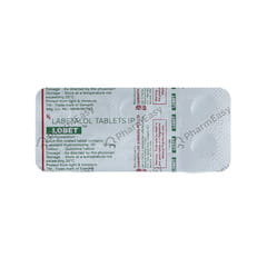 Lobet 100 MG Tablet (10) - Uses, Side Effects, Dosage, Composition ...
