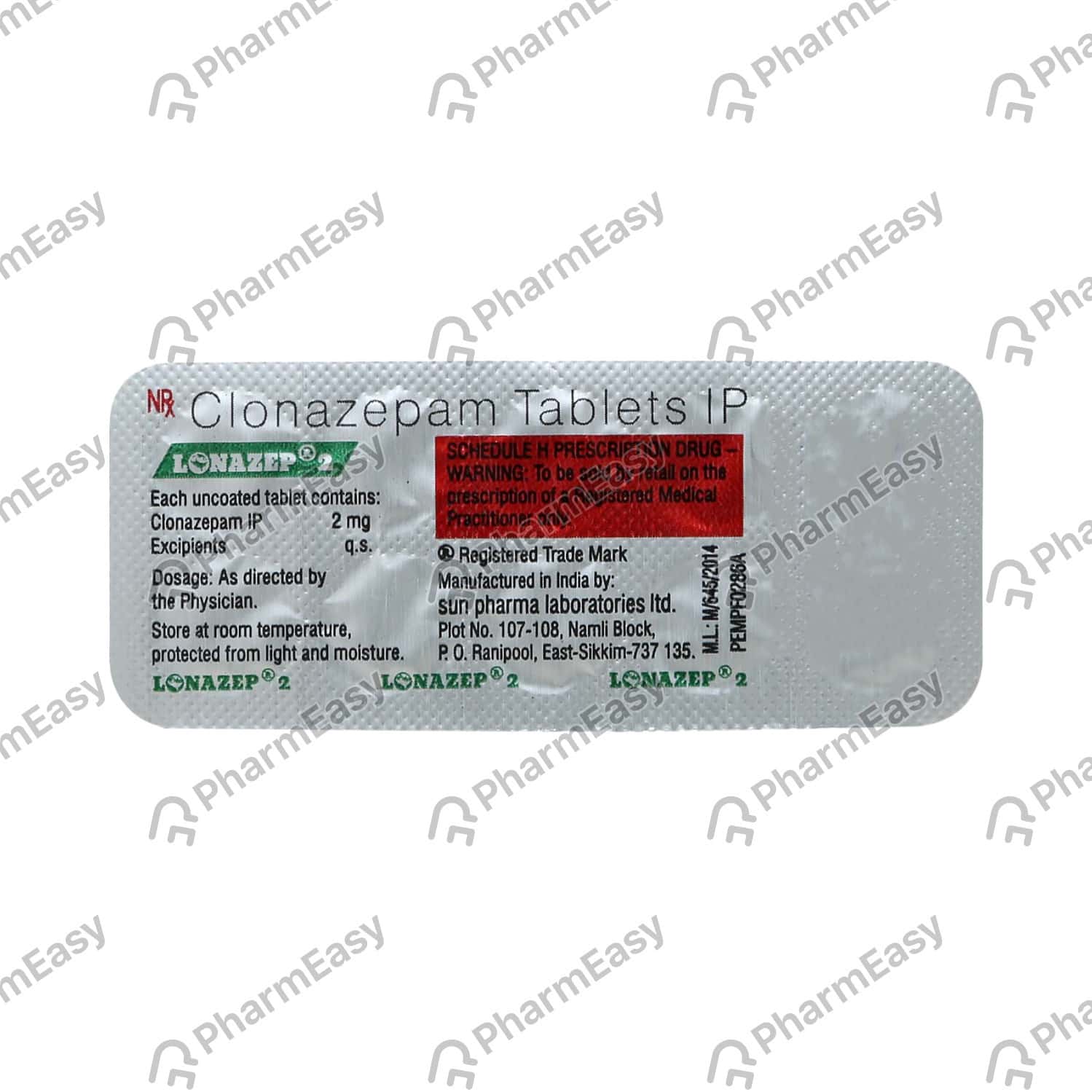 Lonazep 2 MG Tablet (10): Uses, Side Effects, Price & Dosage | PharmEasy