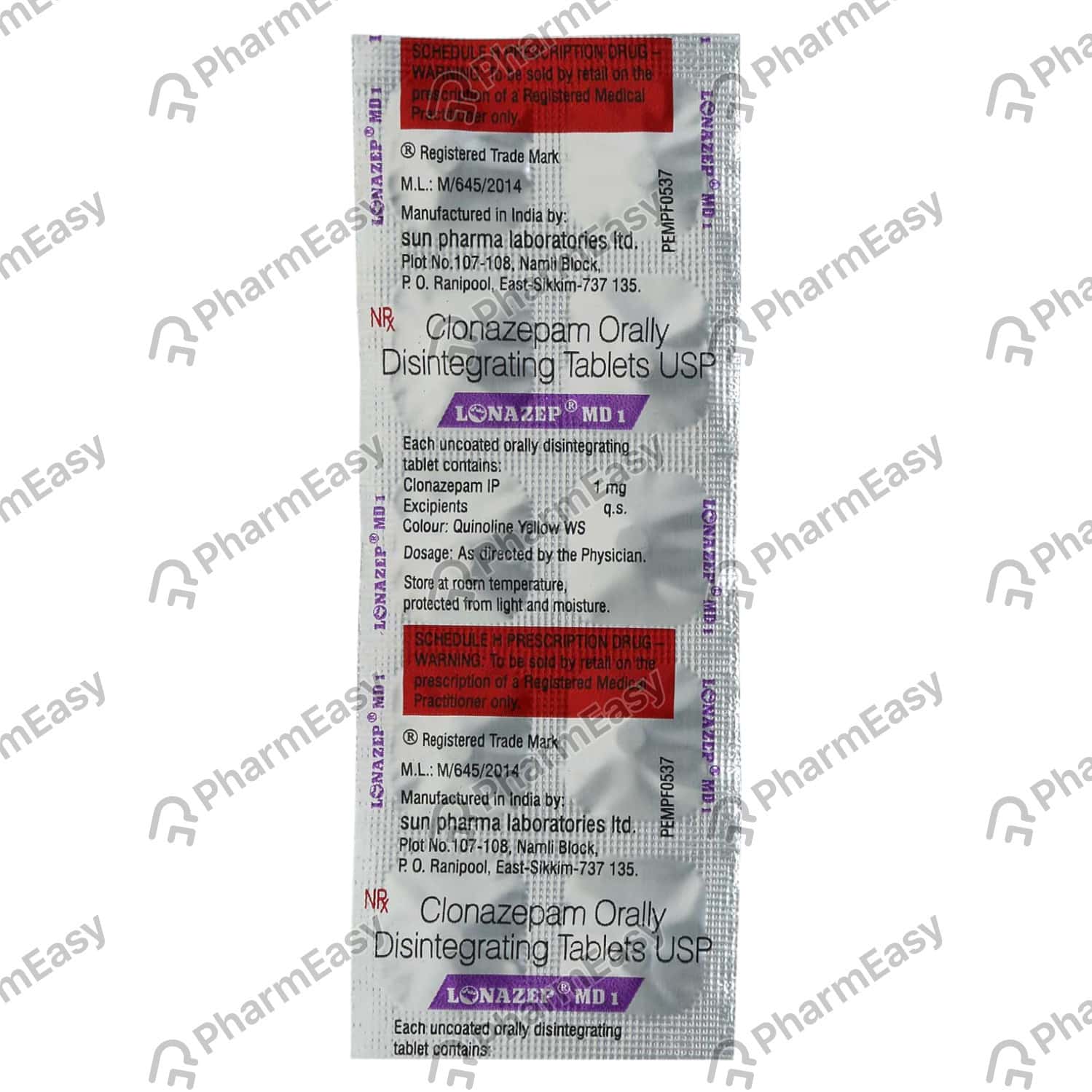 Lonazep Md 1 MG Tablet (10): Uses, Side Effects, Price & Dosage | PharmEasy