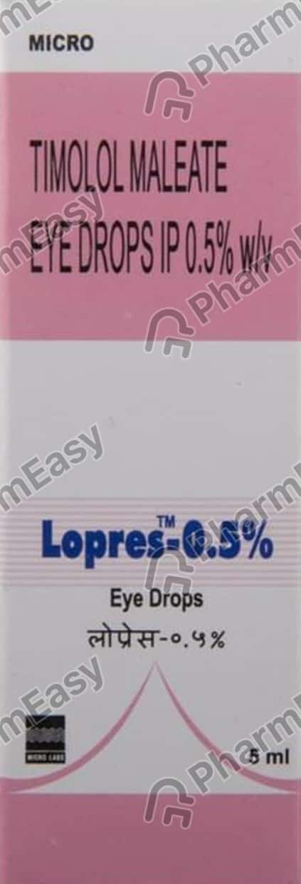 Lopres 0.5 % Eye Drop (5): Uses, Side Effects, Price & Dosage | PharmEasy