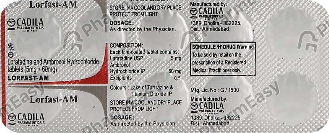 Buy Lorfast Am Tablet Online at Flat 15% OFF | PharmEasy