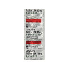Lorinol 10 MG Tablet (10) - Uses, Side Effects, Dosage, Composition ...