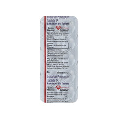Losacar 50 MG Tablet (10) - Uses, Side Effects, Dosage, Composition ...