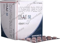 Losar-50 Tablet: Uses, Side-effects, Price, Dosage & More Info - PharmEasy