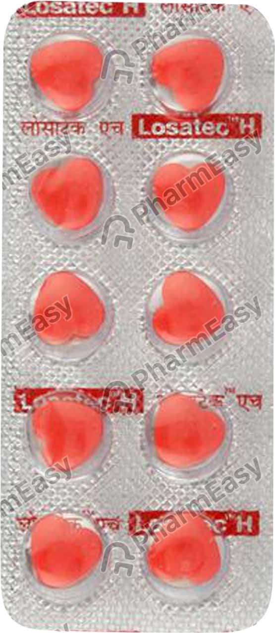 Losatec H Strip Of 10 Tablets: Uses, Side Effects, Price & Dosage ...