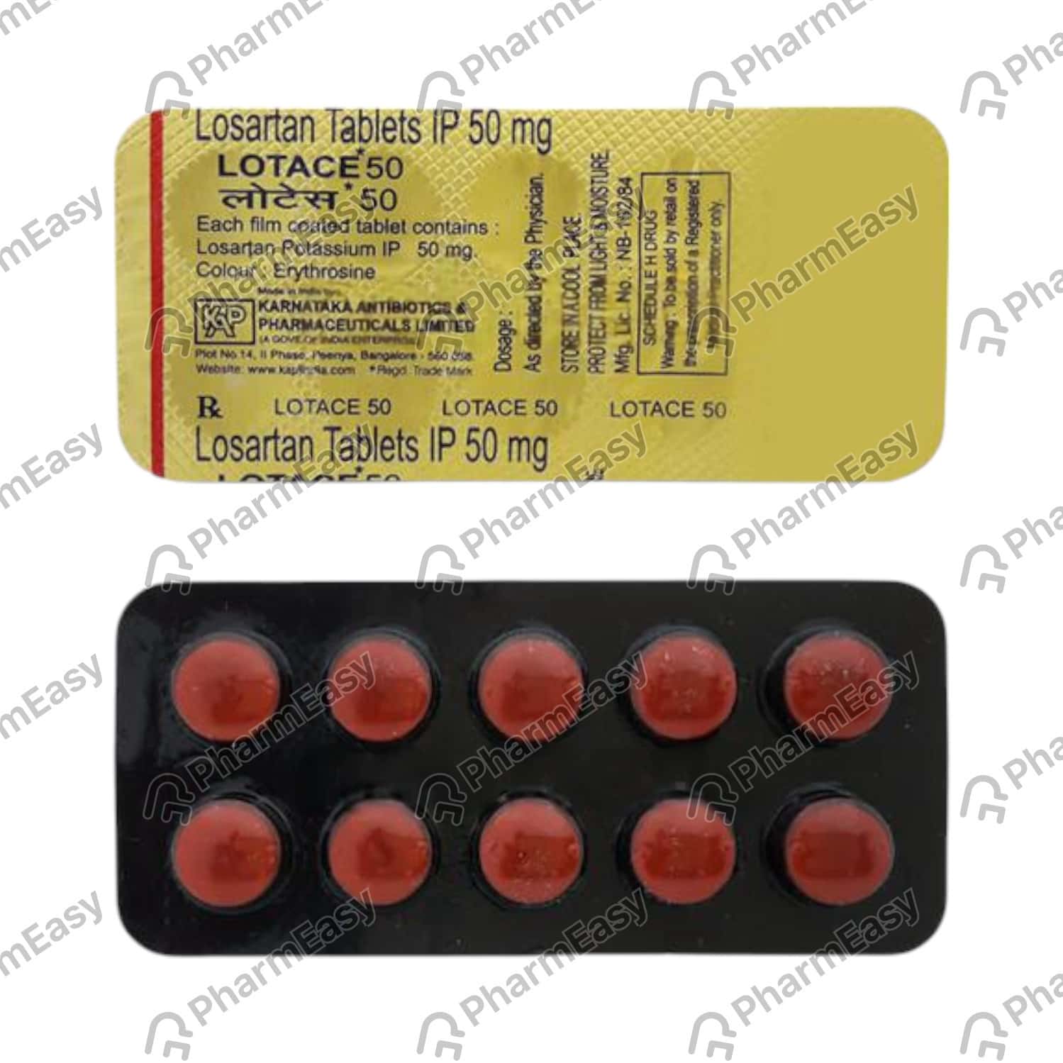Lotace 50 MG Tablet (10): Uses, Side Effects, Price & Dosage | PharmEasy