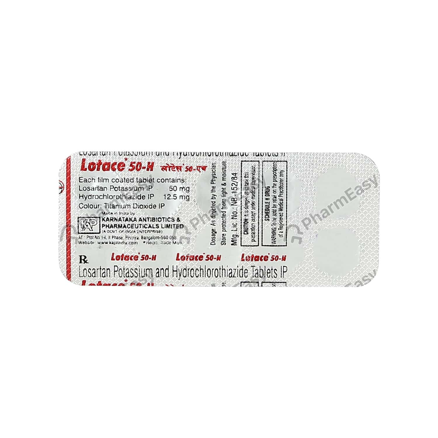 Lotace H 50mg Tablet - Uses, Side Effects, Dosage, Composition & Price ...