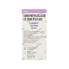 Lubrex 0.5 % Eye Drop (10) - Uses, Side Effects, Dosage, Composition ...