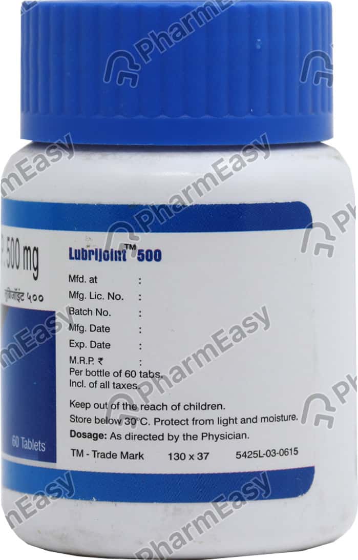 Lubrijoint 500 MG Tablet (60): Uses, Side Effects, Price & Dosage ...