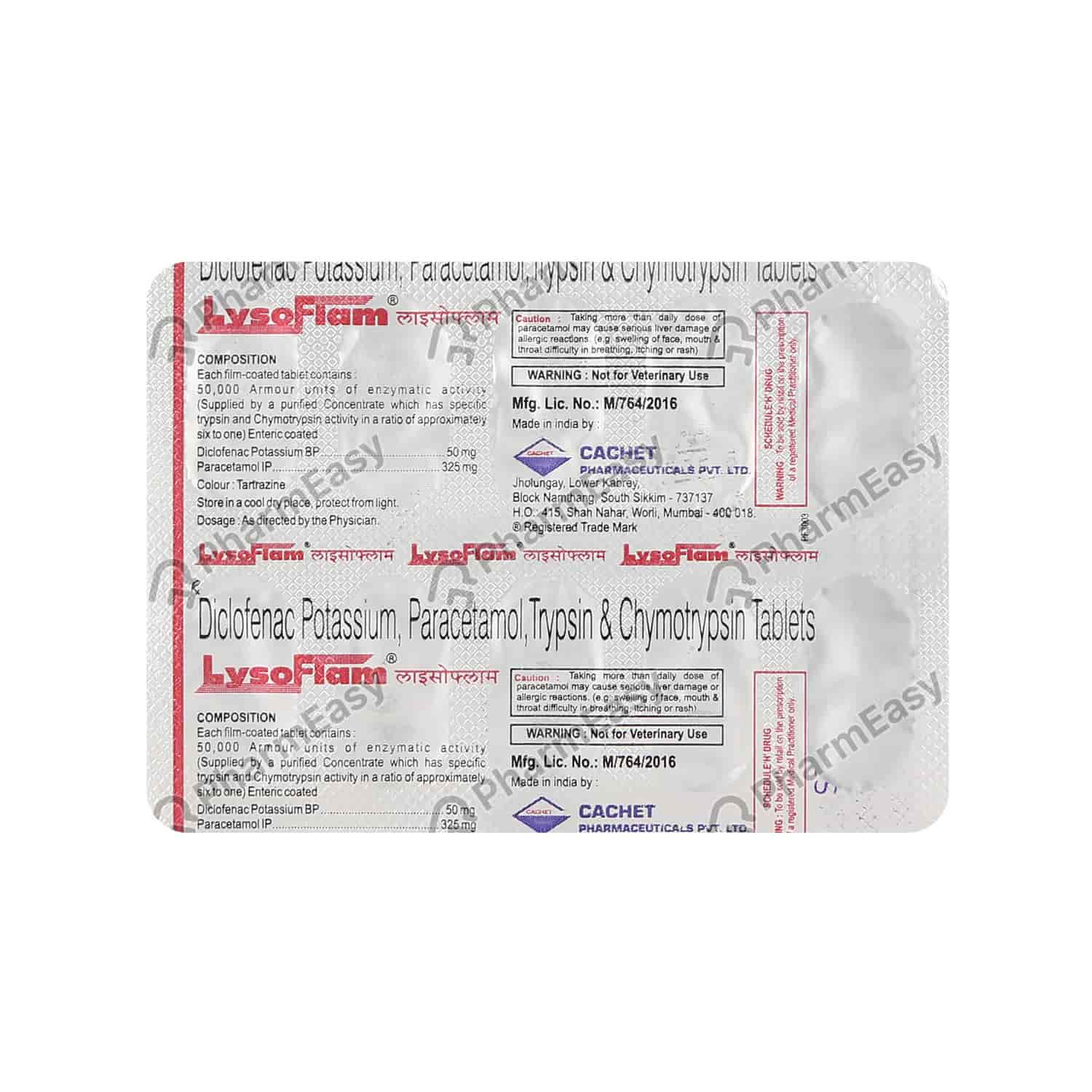 Buy Lysoflam Tablet Online at Flat 18% OFF* | PharmEasy