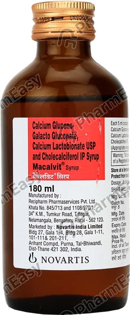 Buy Macalvit Bottle Of 180ml Syrup Online & Save Up to 24% at PharmEasy