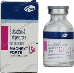 Magnex Forte 1.5gm Vial Of 1 Injection: Uses, Side Effects, Price ...
