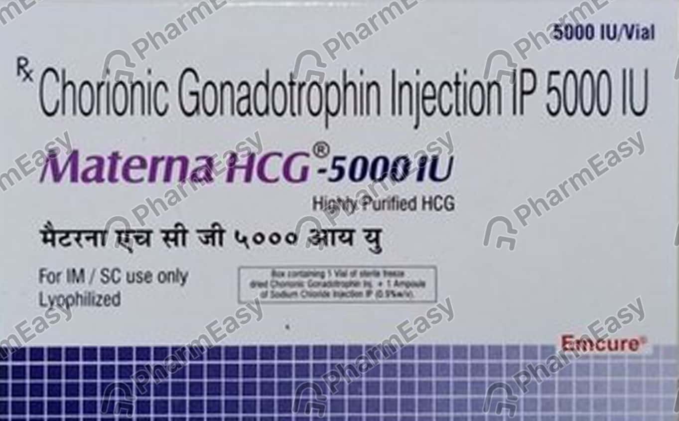 Materna HCG 5000iu Powder For Injection: Uses, Side-effects, Price ...