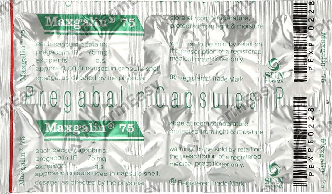 Maxgalin 75 MG Capsule (10): Uses, Side Effects, Price, Dosage ...