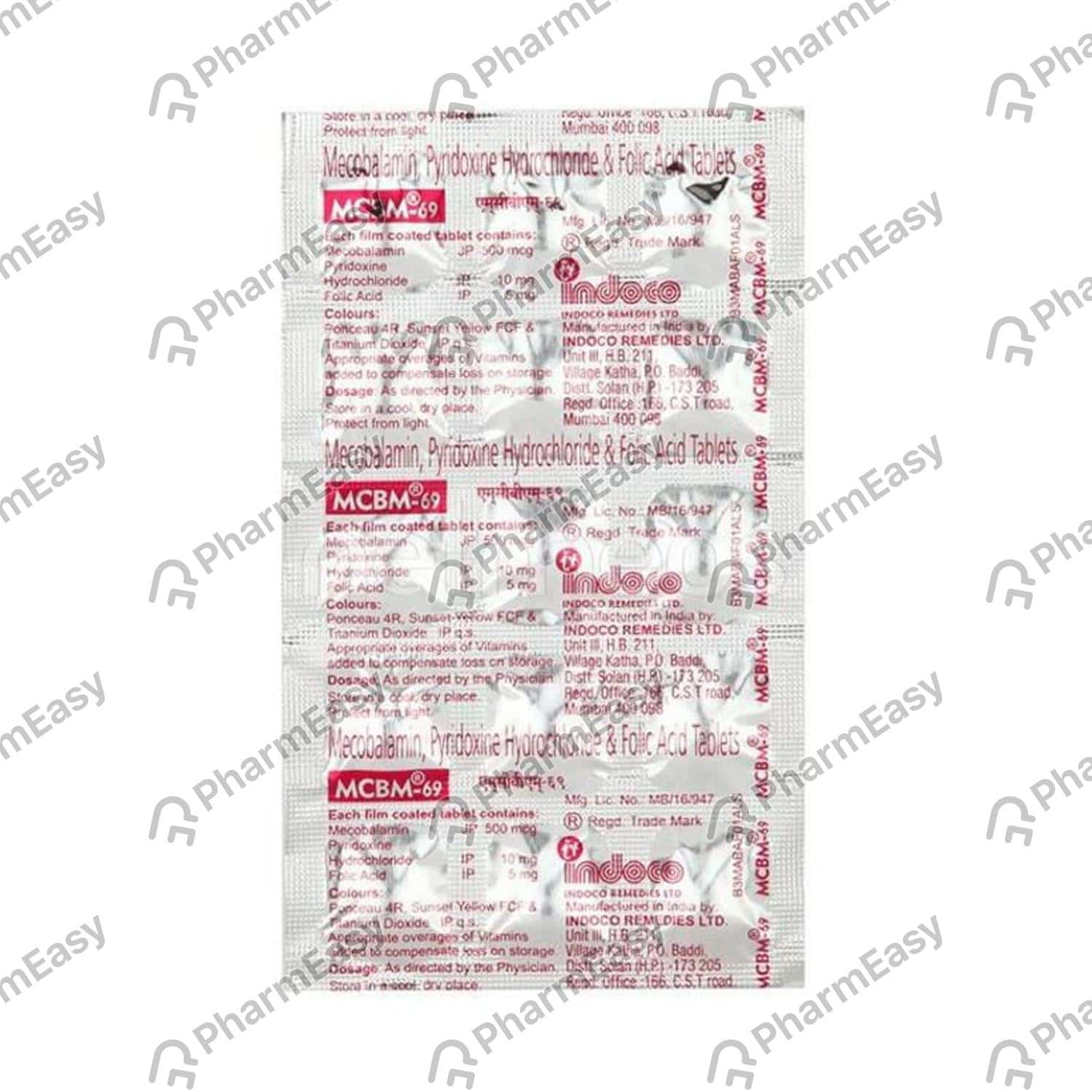 Mcbm 69 Strip Of 10 Tablets: Uses, Side Effects, Price & Dosage | PharmEasy