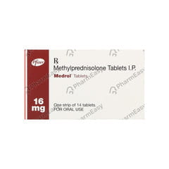 Medrol 16 MG Tablet (14) - Uses, Side Effects, Dosage, Composition ...