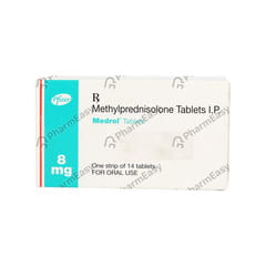 Medrol 8 MG Tablet (14) - Uses, Side Effects, Dosage, Composition ...