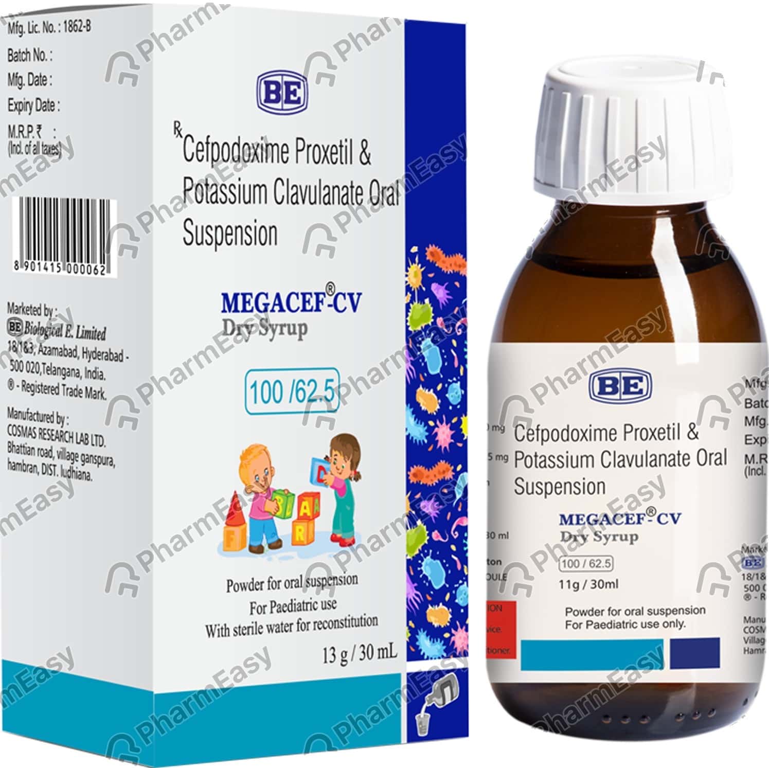 Megacef 50 MG Dry Suspension (30): Uses, Side Effects, Price & Dosage ...