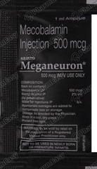 Meganeuron 500 MCG Injection (1): Uses, Side Effects, Price & Dosage ...