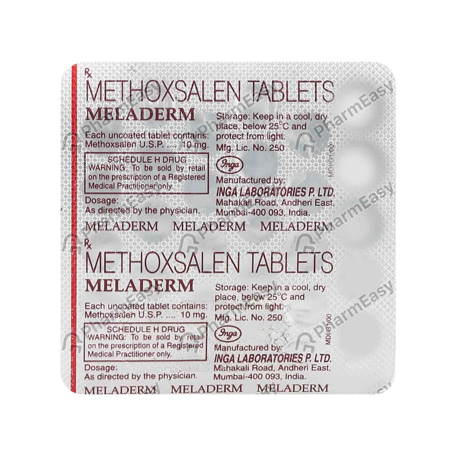Buy Meladerm 10mg Tablet Online at Flat 18% OFF* | PharmEasy