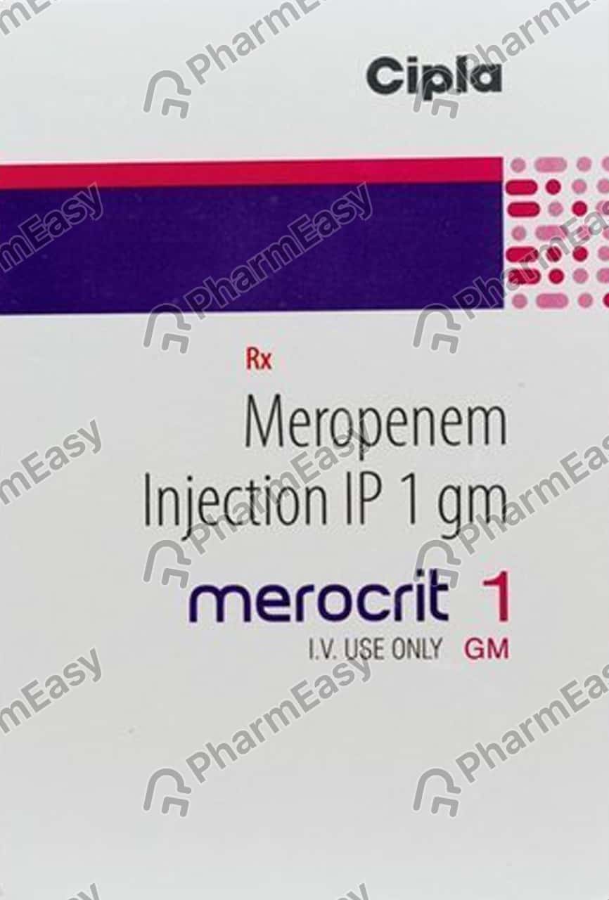 Merocrit 1 G Powder For Injection (1): Uses, Side Effects, Price ...