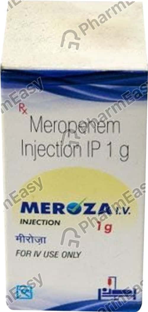 Meroza 1 G Powder For Injection (1): Uses, Side Effects, Price & Dosage ...