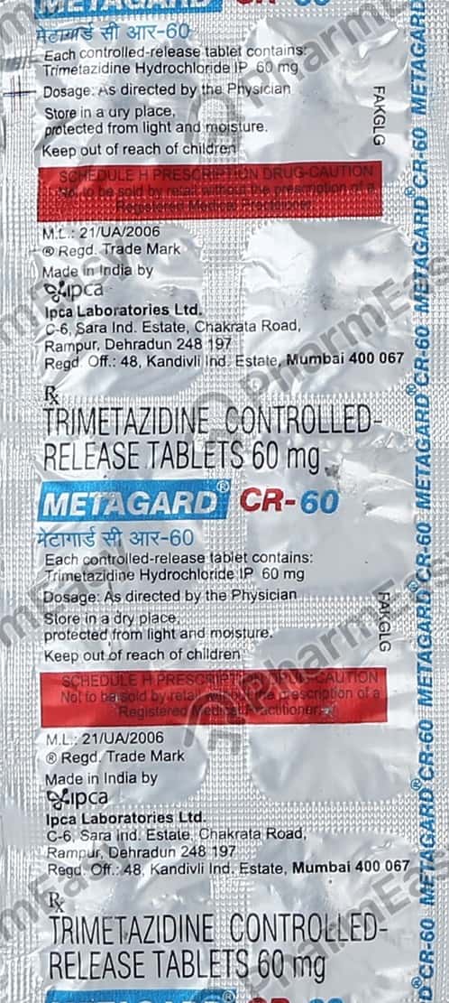 Metagard Cr 60 MG Tablet (10): Uses, Side Effects, Price & Dosage ...