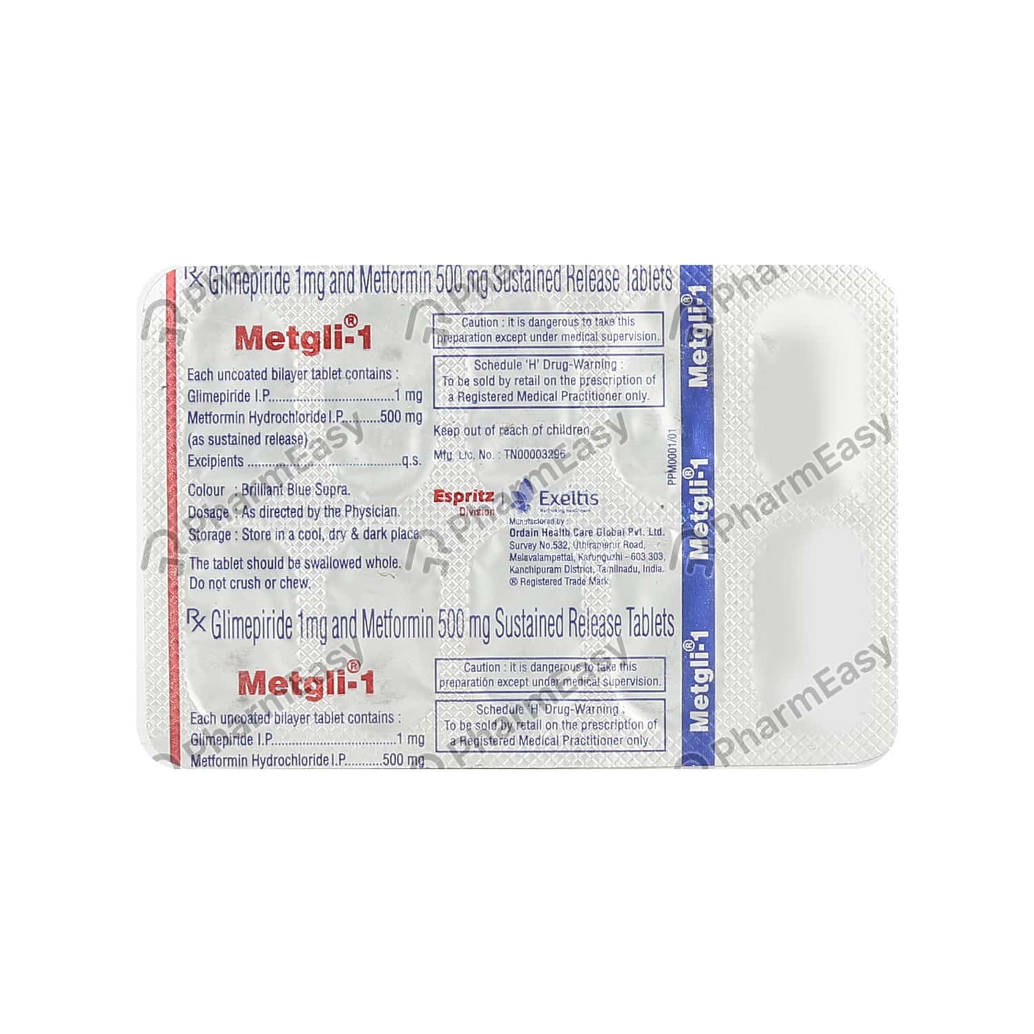 Metgli 1mg Tablet - Uses, Side Effects, Dosage, Composition & Price ...