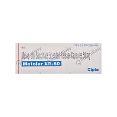 Metolar Xr 50 MG Capsule (15) - Uses, Side Effects, Dosage, Composition ...