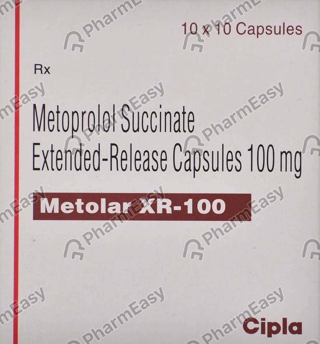 Metolar Xr 100 MG Capsule (10): Uses, Side Effects, Price & Dosage ...