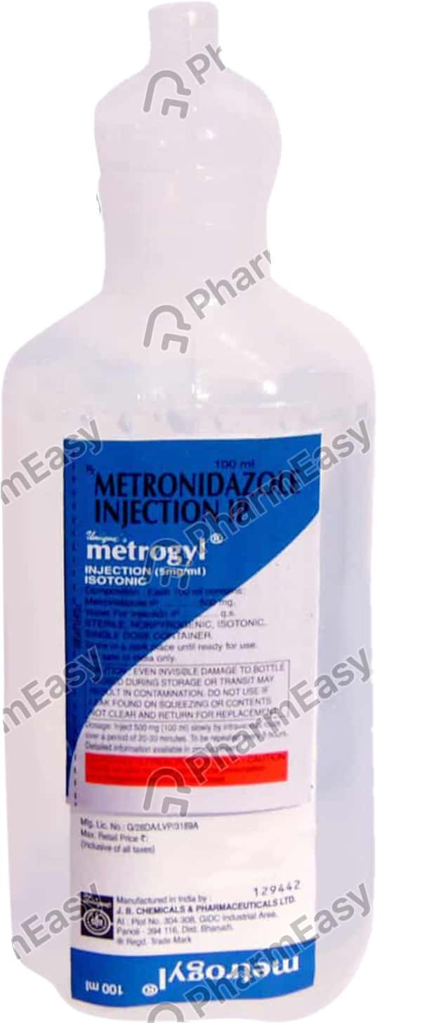 Metrogyl 500 MG 100ML Injection 100 Uses Side Effects Price Metrogyl 500 MG 100ML Injection 100 Uses Side Effects Price